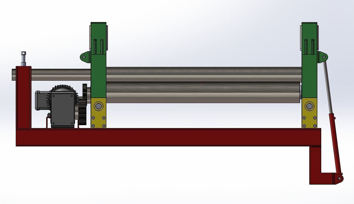 Steel Plate Rolling Machine free 3D model | CGTrader
