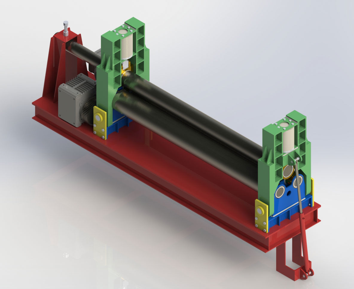 Steel Plate Rolling Machine free 3D model | CGTrader