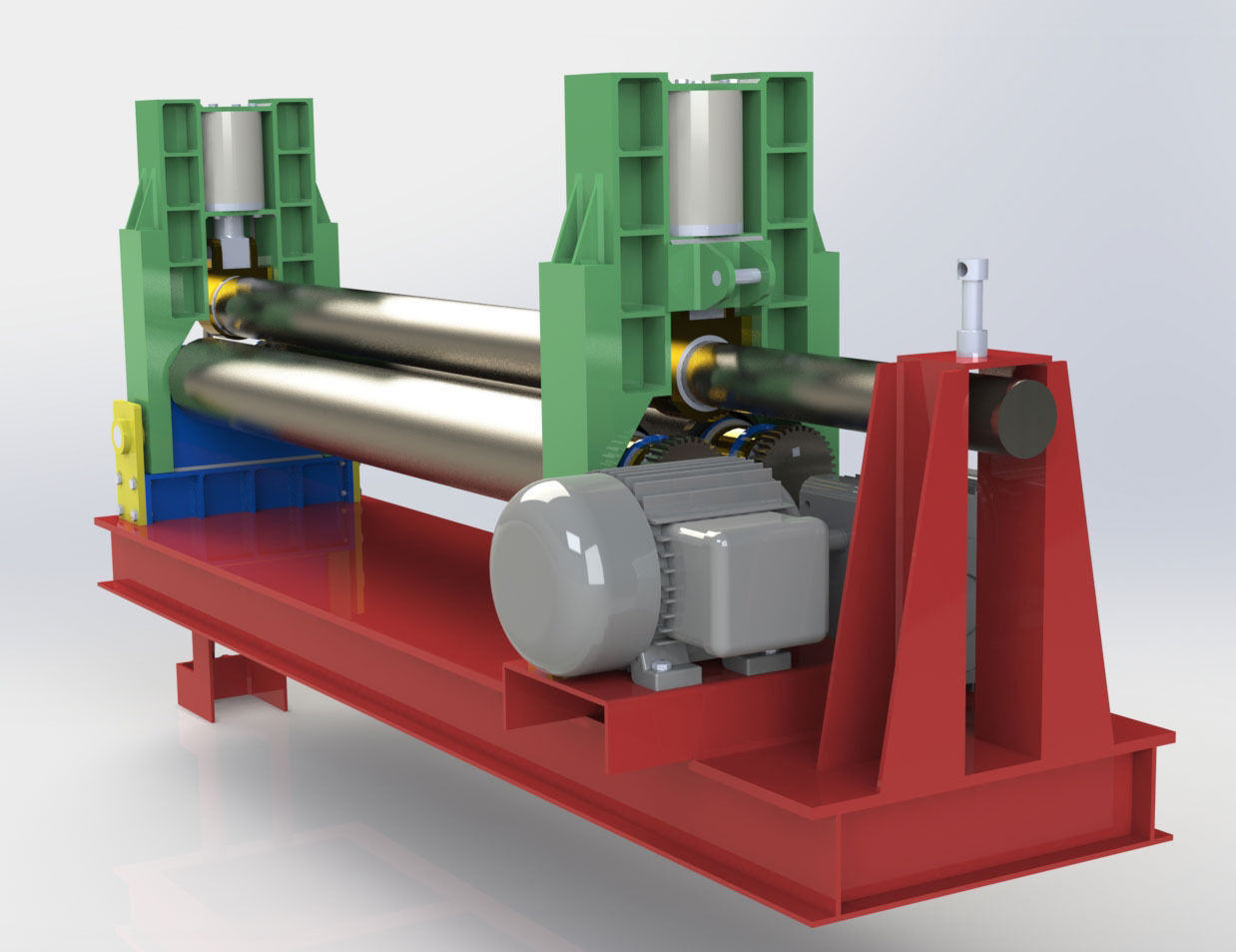 Steel Plate Rolling Machine free 3D model | CGTrader