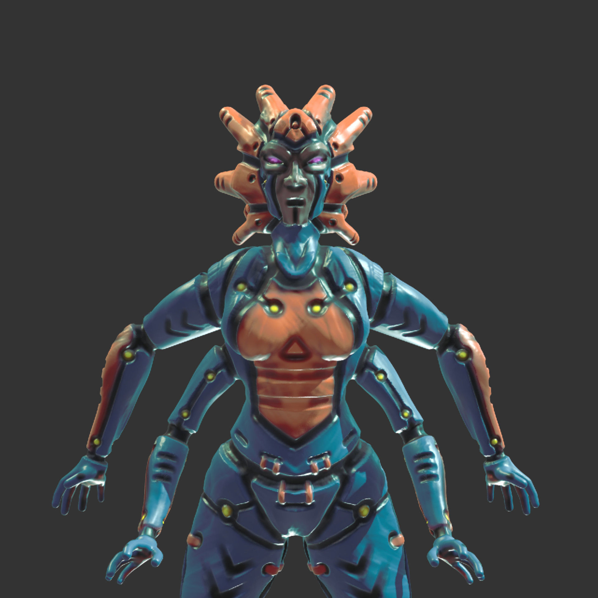 Mech Goddess 3D model 3D printable | CGTrader