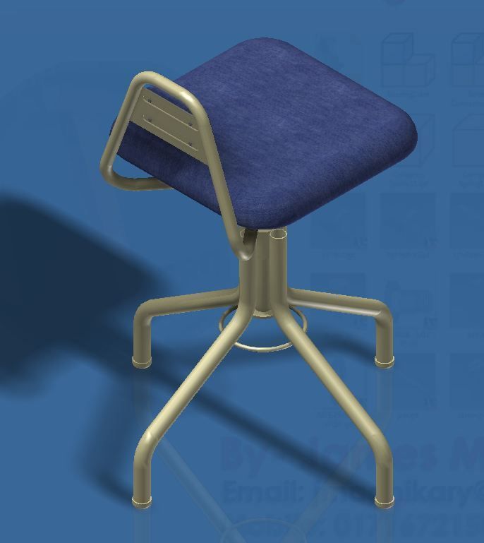 Garments Operator Chair 01 free 3D model | CGTrader