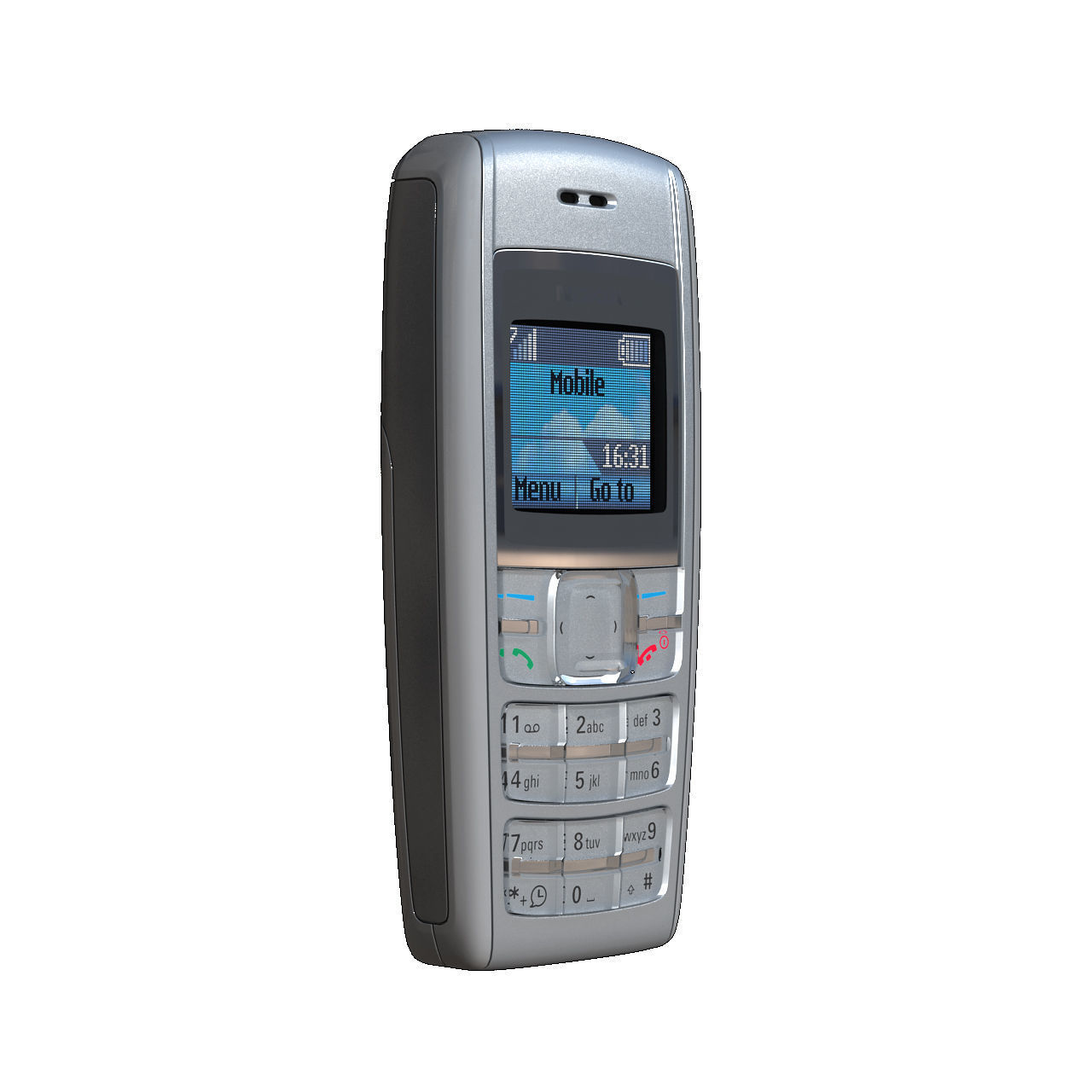 Nokia 1600 Silver 3D model | CGTrader