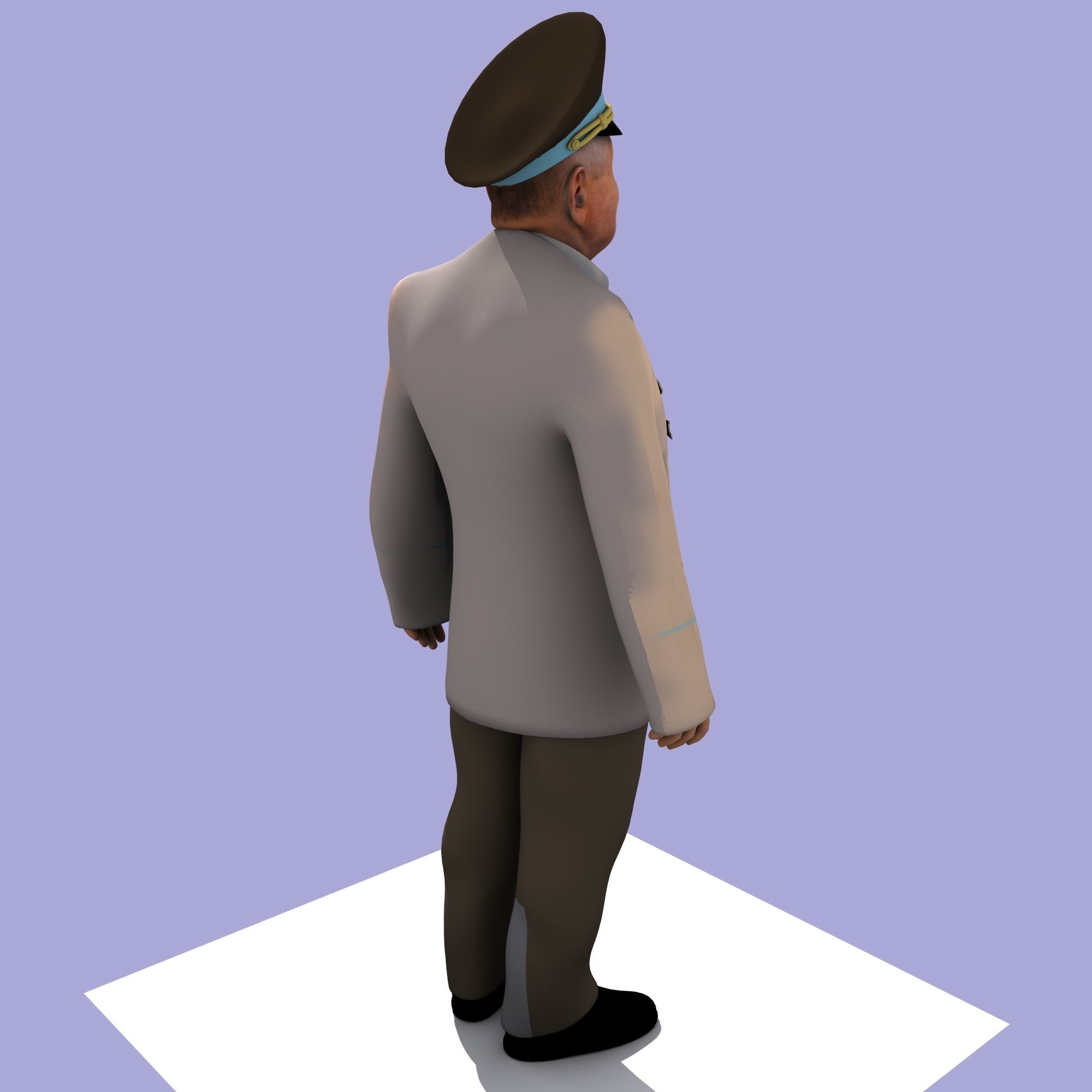 Retired soviet general 3D model | CGTrader