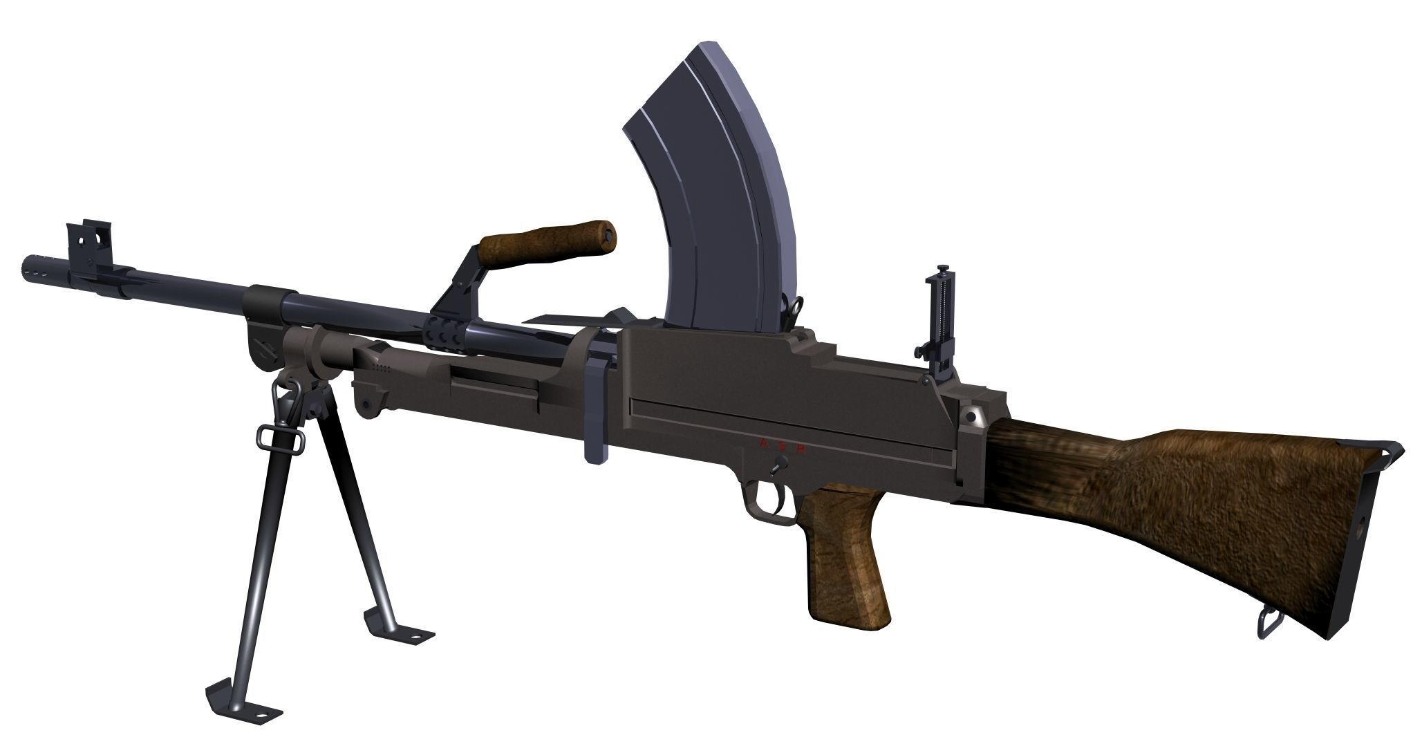 Bren gun Mark 2 3D model | CGTrader