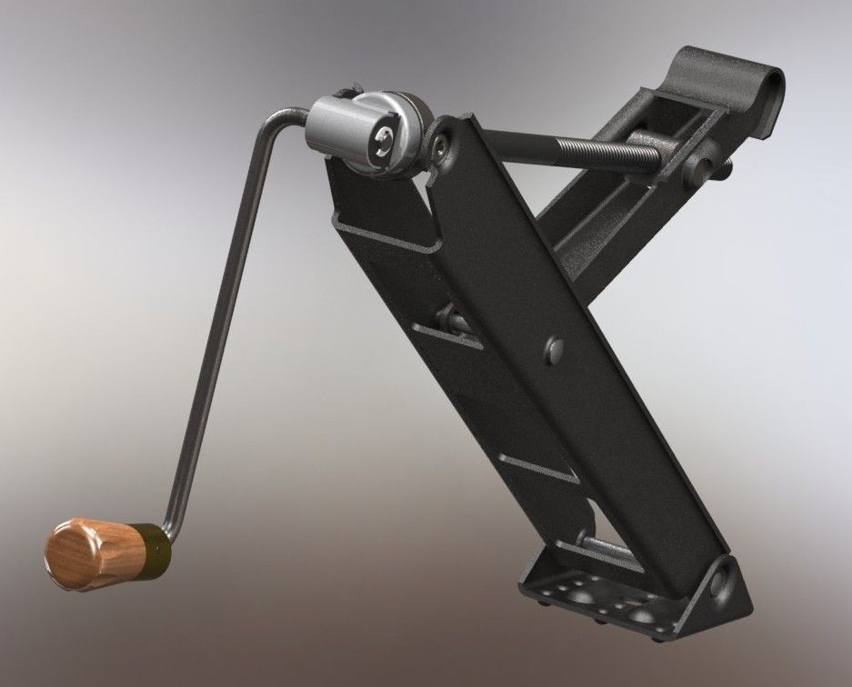 Jack hydraulic lifter free 3D model | CGTrader
