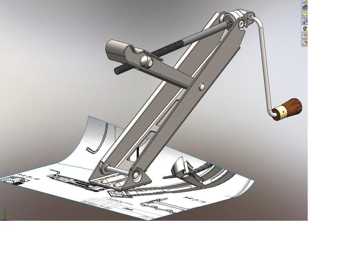 Jack hydraulic lifter free 3D model | CGTrader