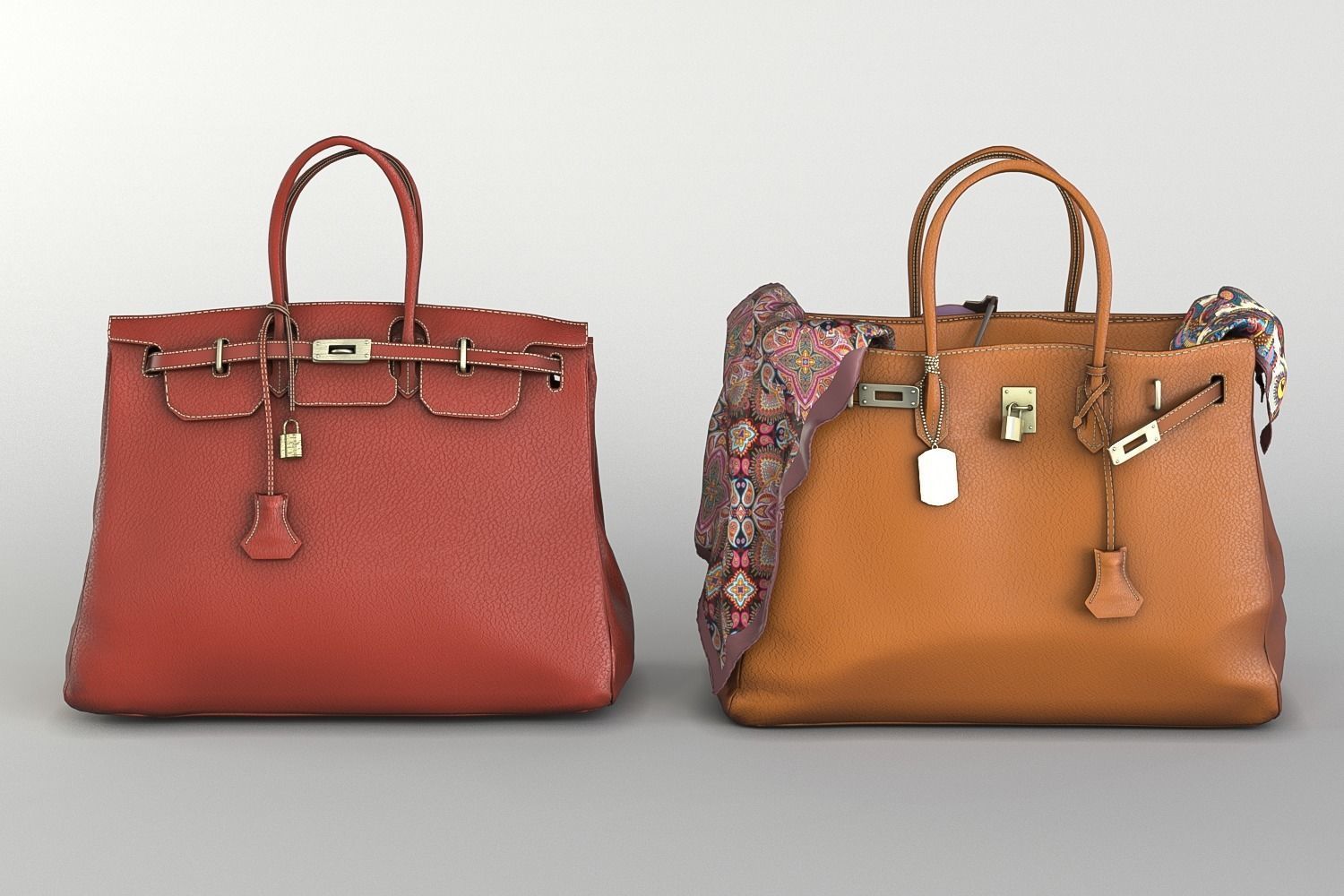 Hermes Birkin Bag 3D model | CGTrader
