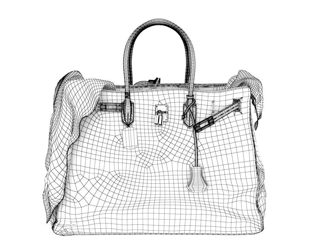 Hermes Birkin Bag 3D model | CGTrader