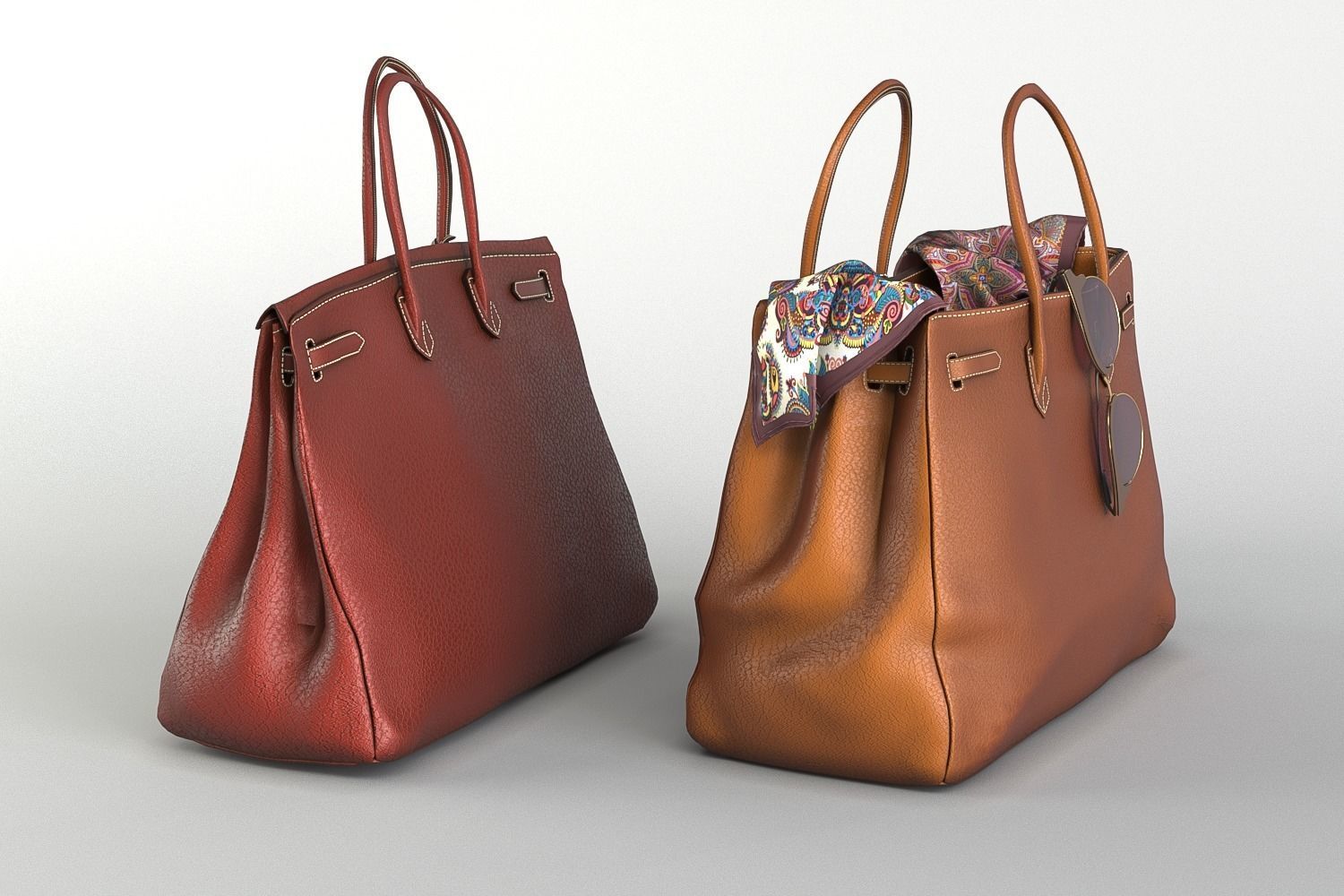 Hermes Birkin Bag 3D model | CGTrader