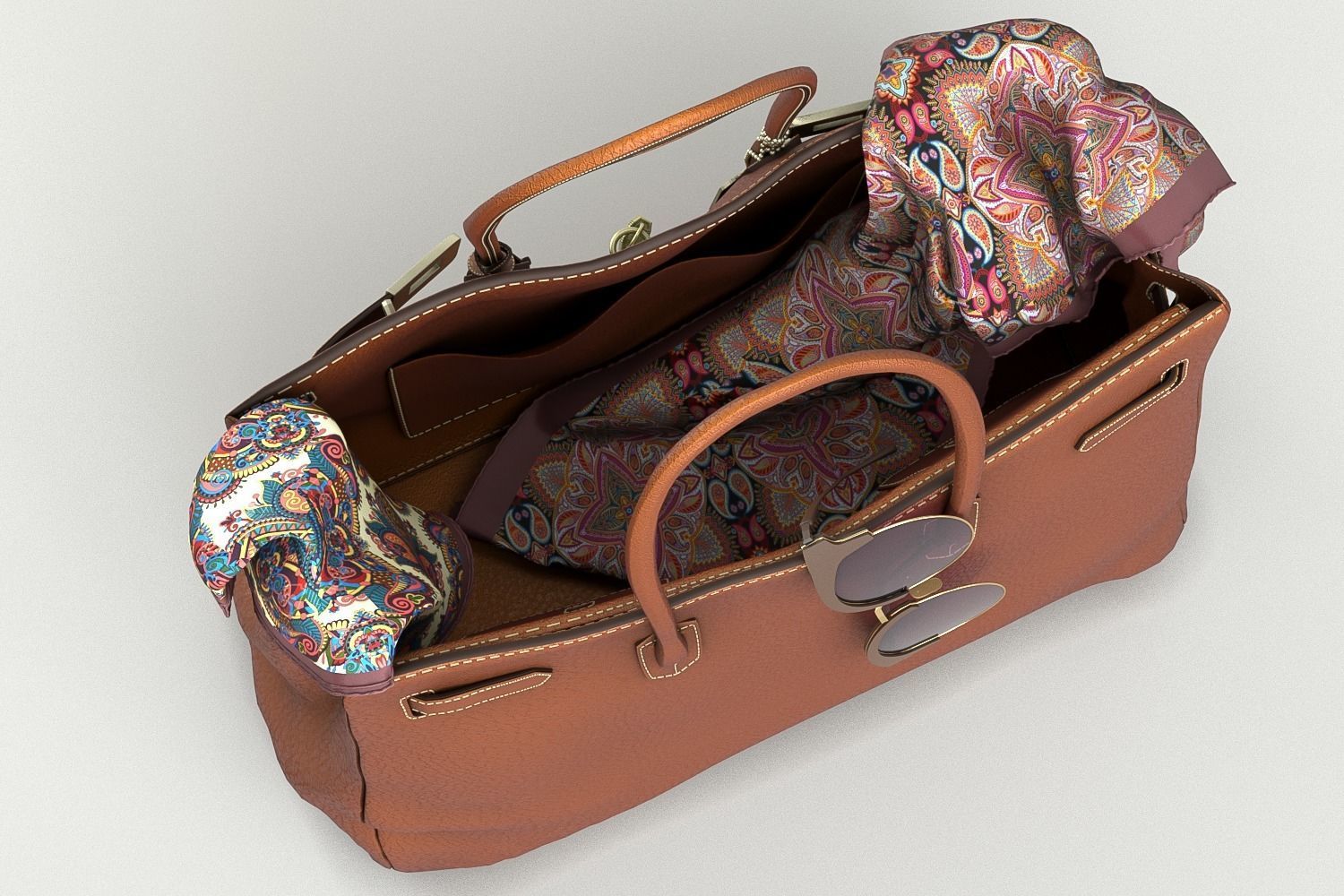 Hermes Birkin Bag 3D model | CGTrader