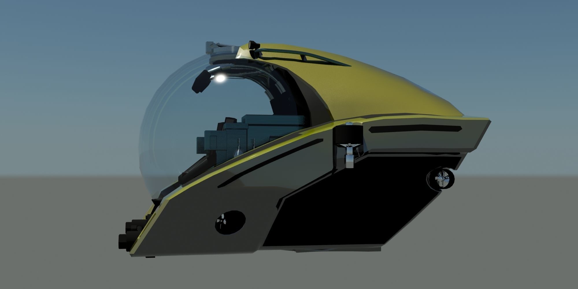 Deep Sea Research minisub 3D model | CGTrader