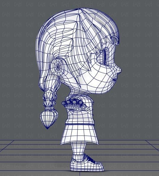 Girl SD 3D model | CGTrader