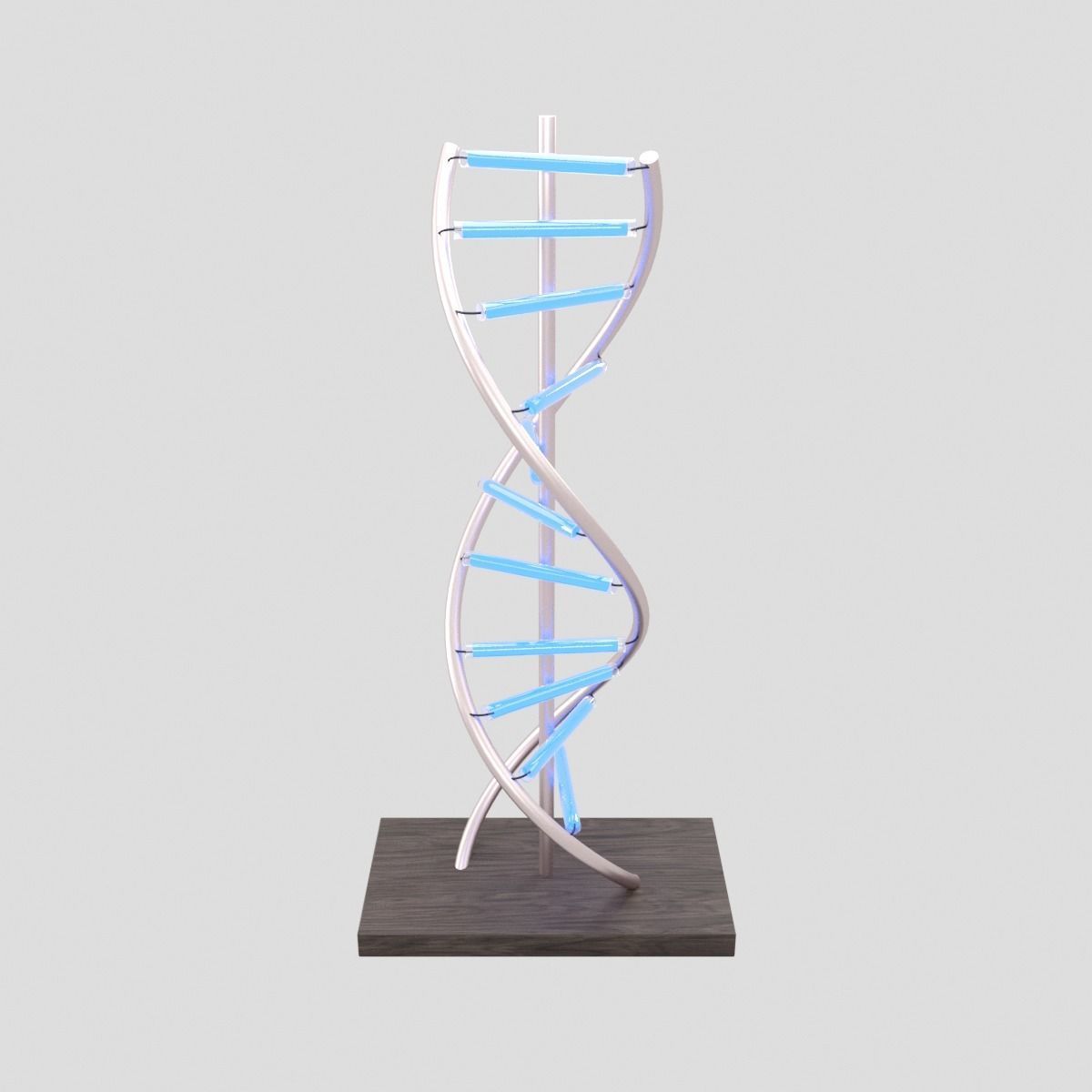 LED DNA Lamp 3D model | CGTrader