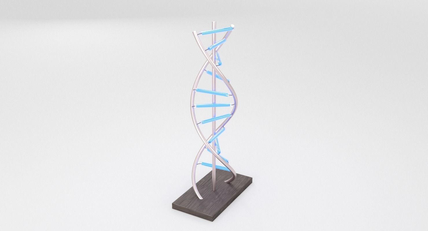 LED DNA Lamp 3D model | CGTrader