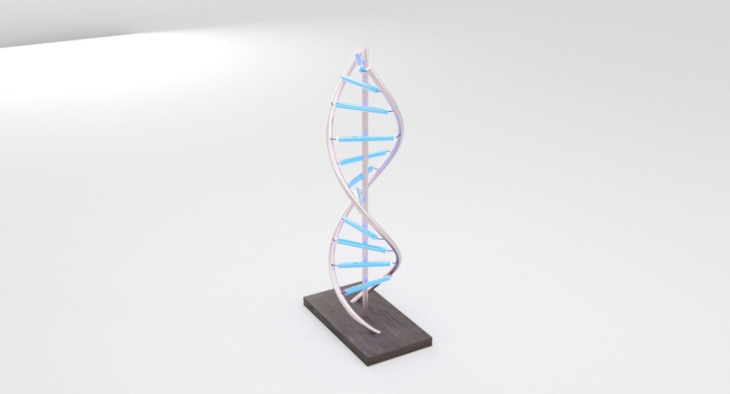 LED DNA Lamp 3D model | CGTrader