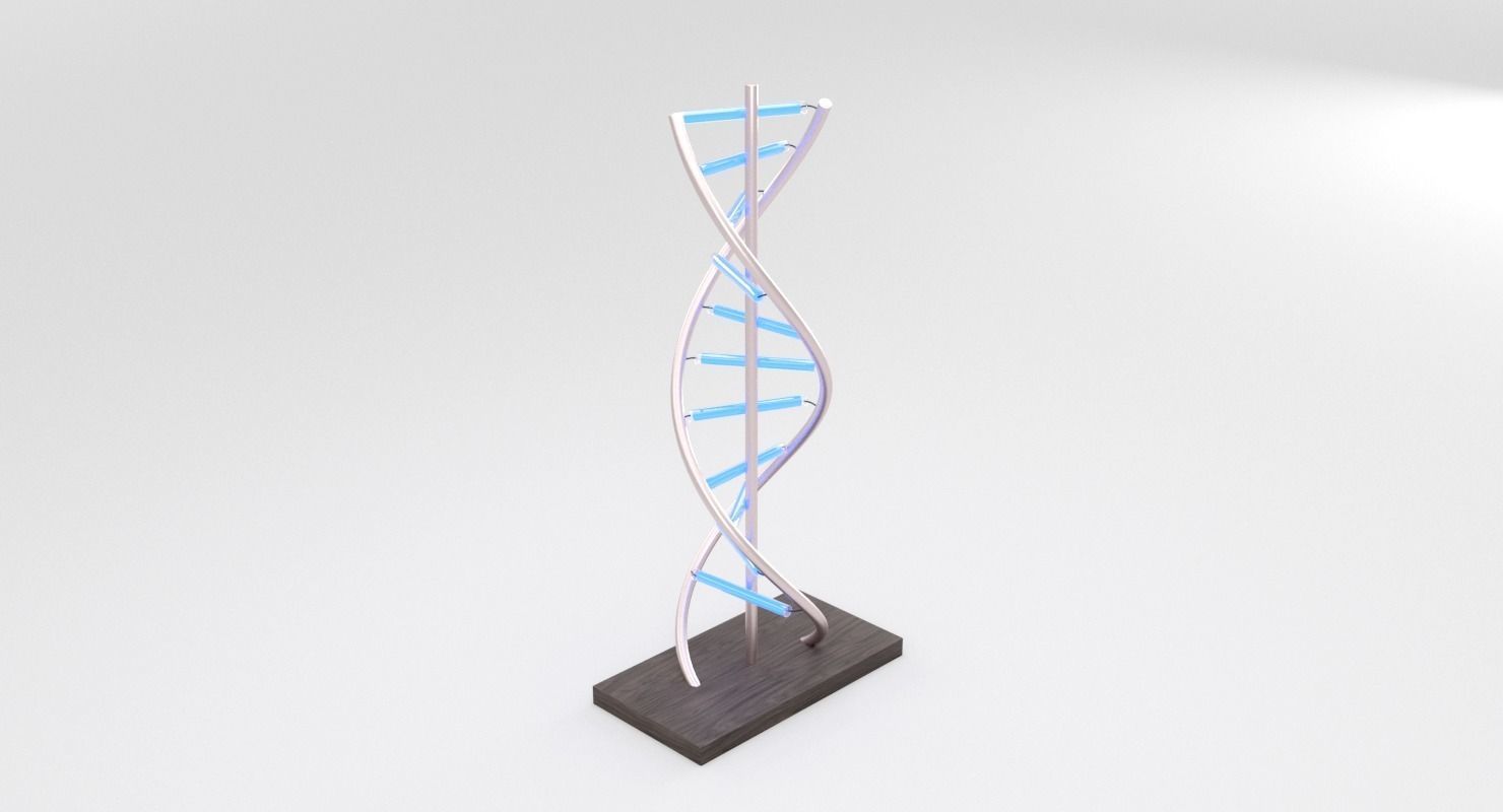 LED DNA Lamp 3D model | CGTrader