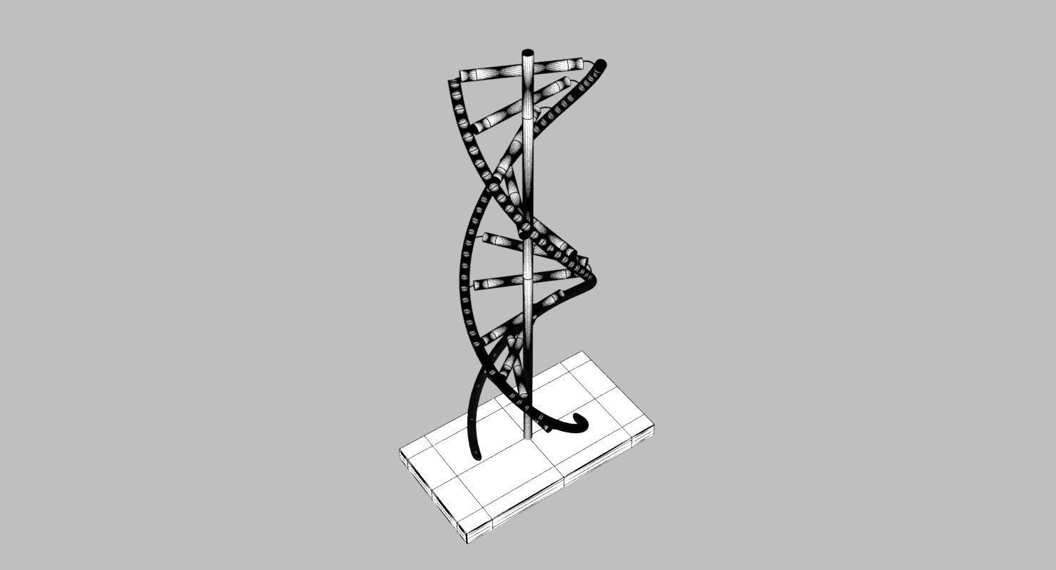 LED DNA Lamp 3D model | CGTrader