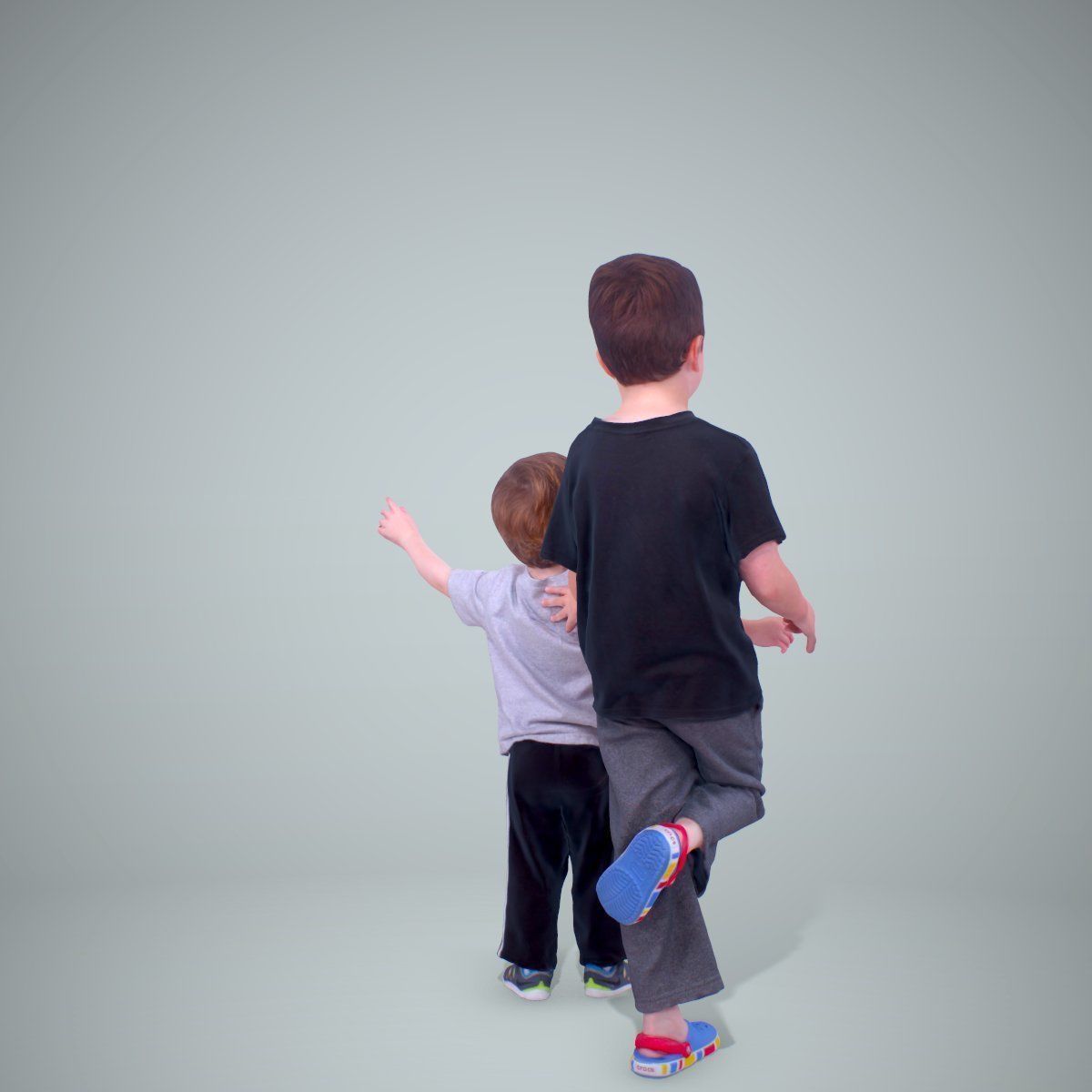 Two Child Boys CBoy0202-HD2-O01P01-S 3D model | CGTrader