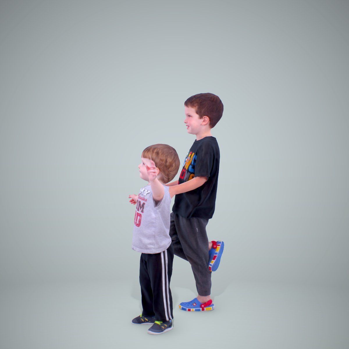 Two Child Boys CBoy0202-HD2-O01P01-S 3D model | CGTrader