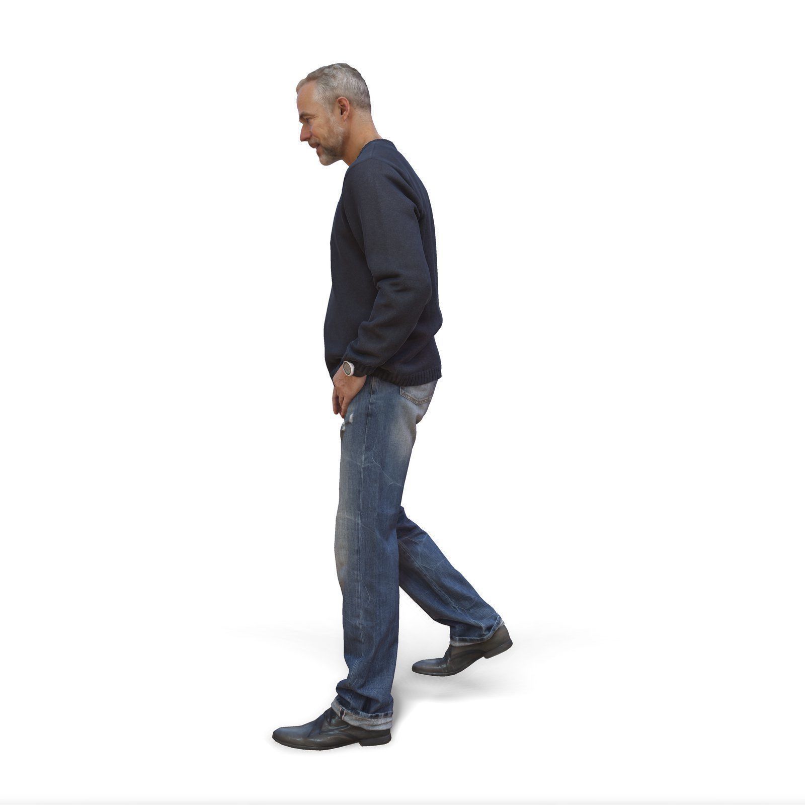 Simple Standing Old Man 3D model | CGTrader