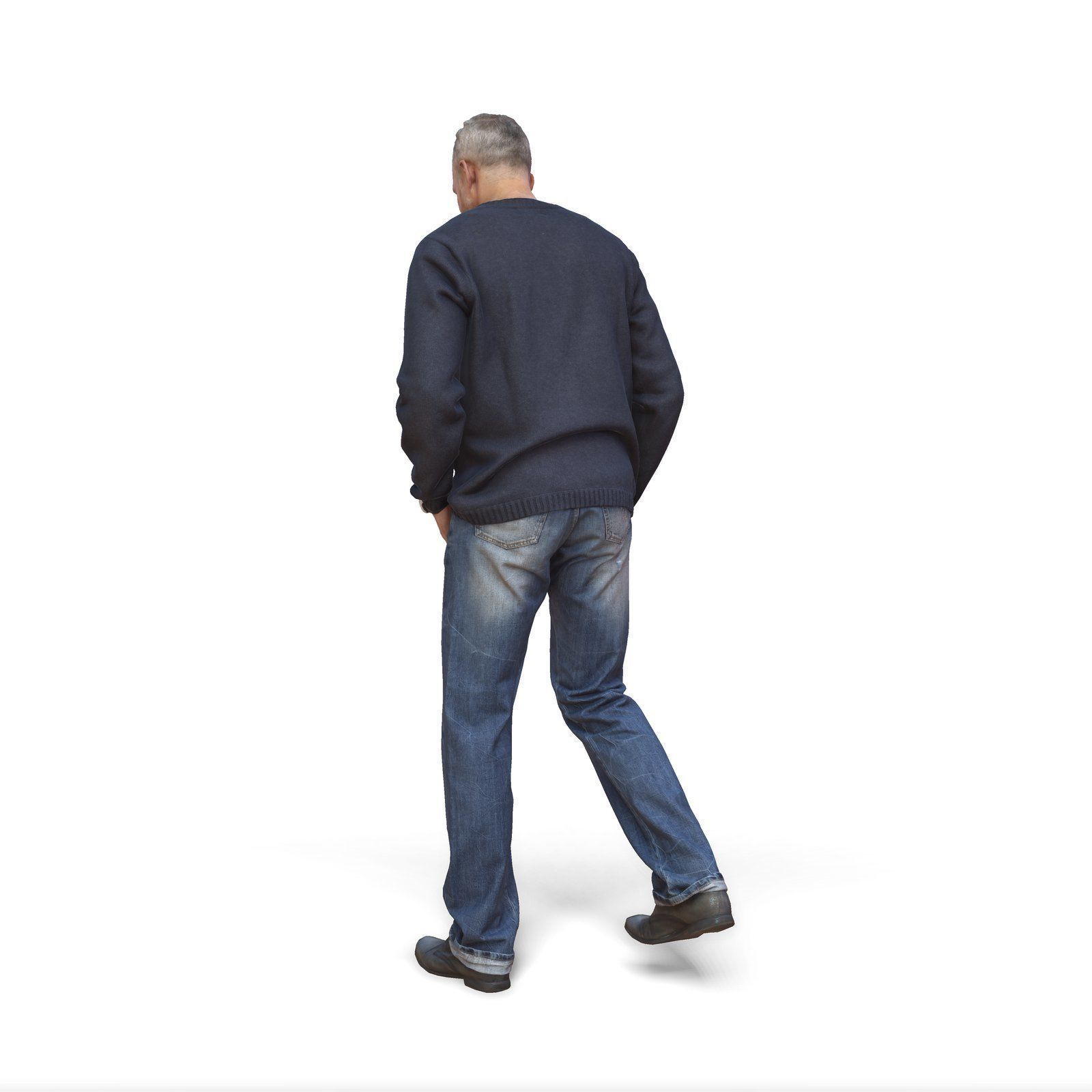 Simple Standing Old Man 3D model | CGTrader