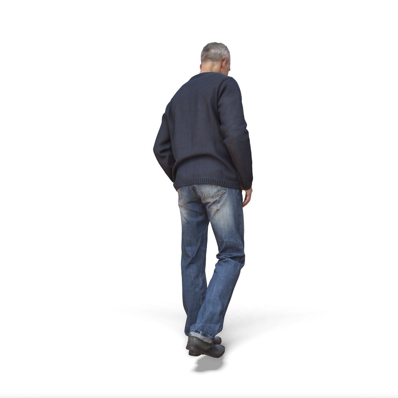 Simple Standing Old Man 3D model | CGTrader