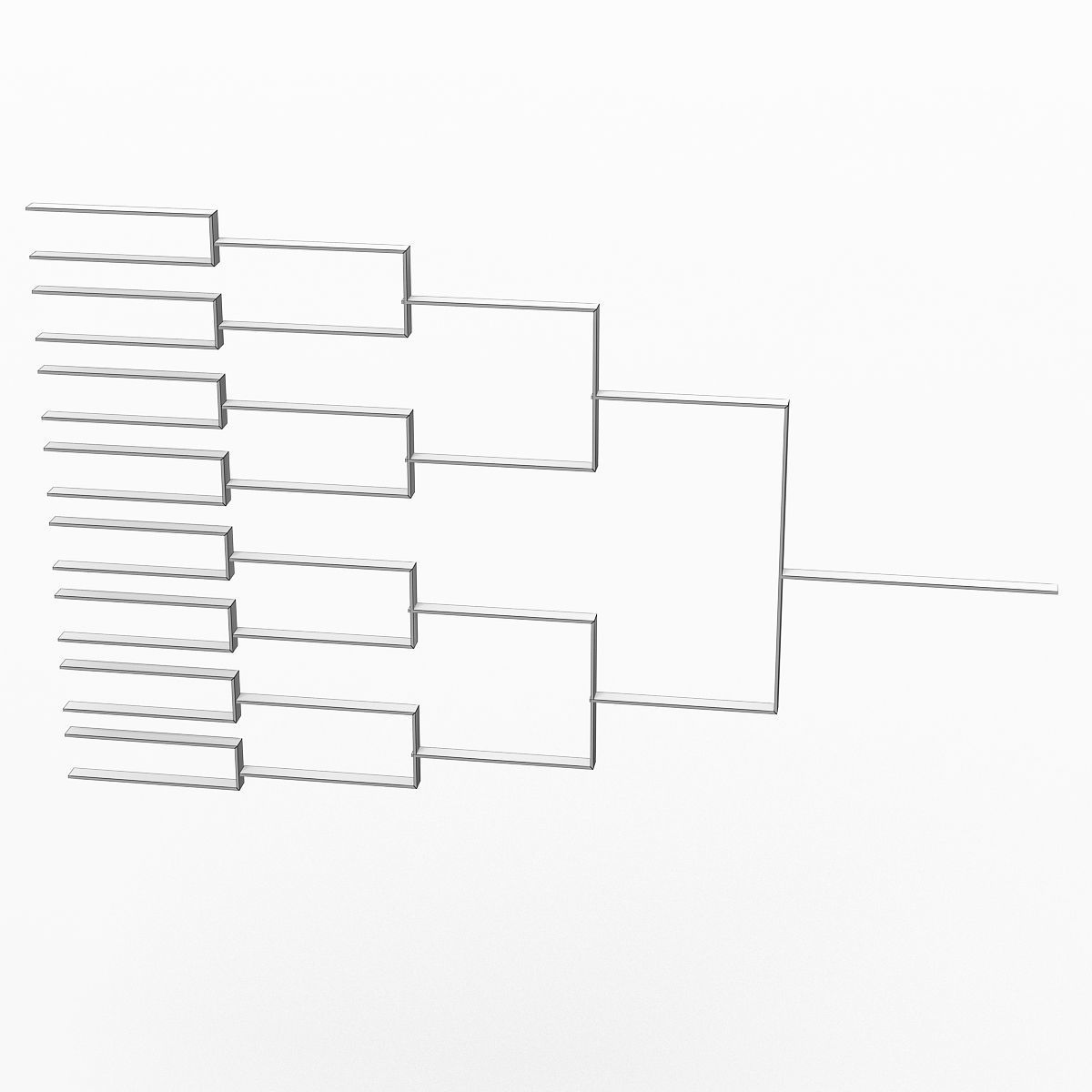 Tournament Bracket 3D model | CGTrader