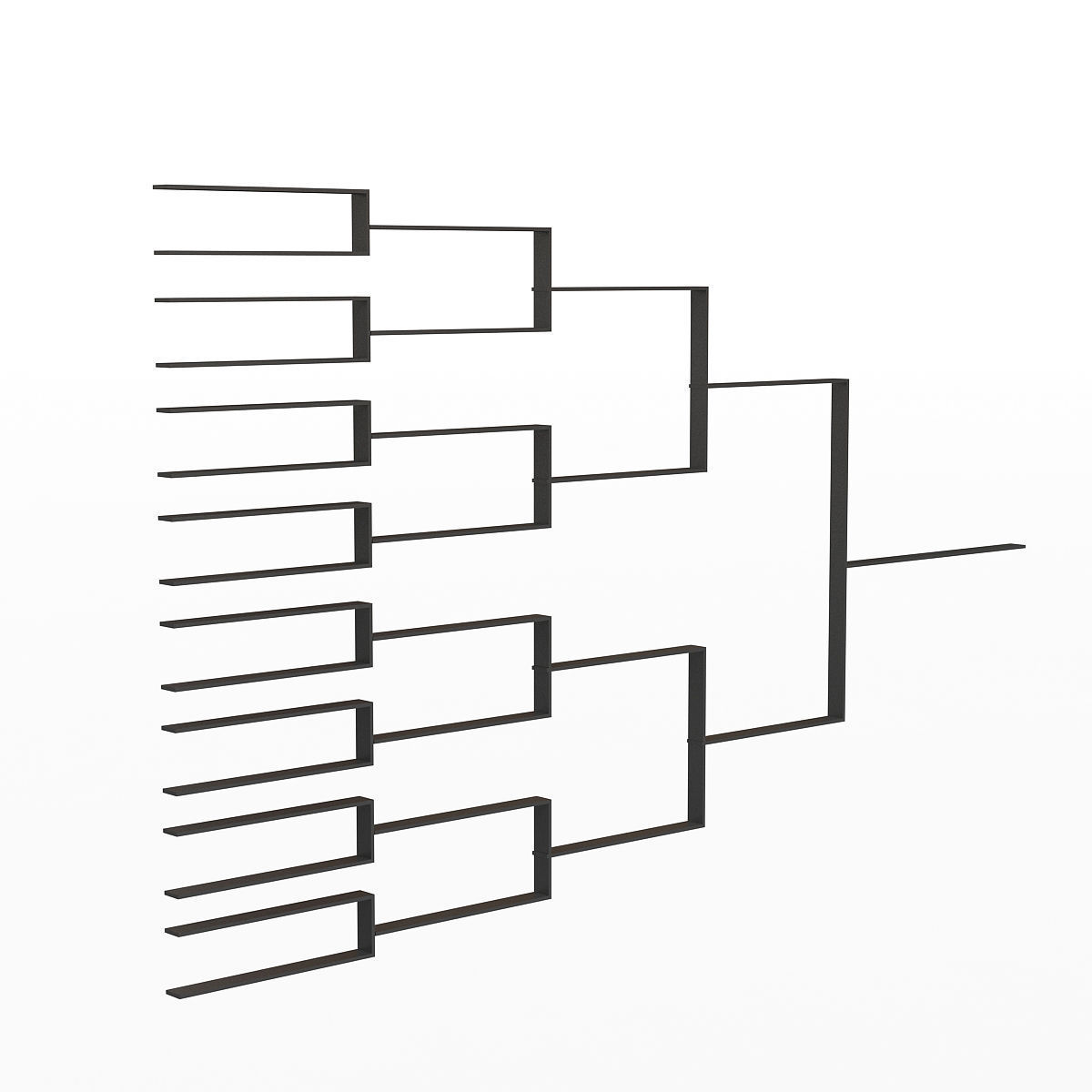 Tournament Bracket 3D model | CGTrader