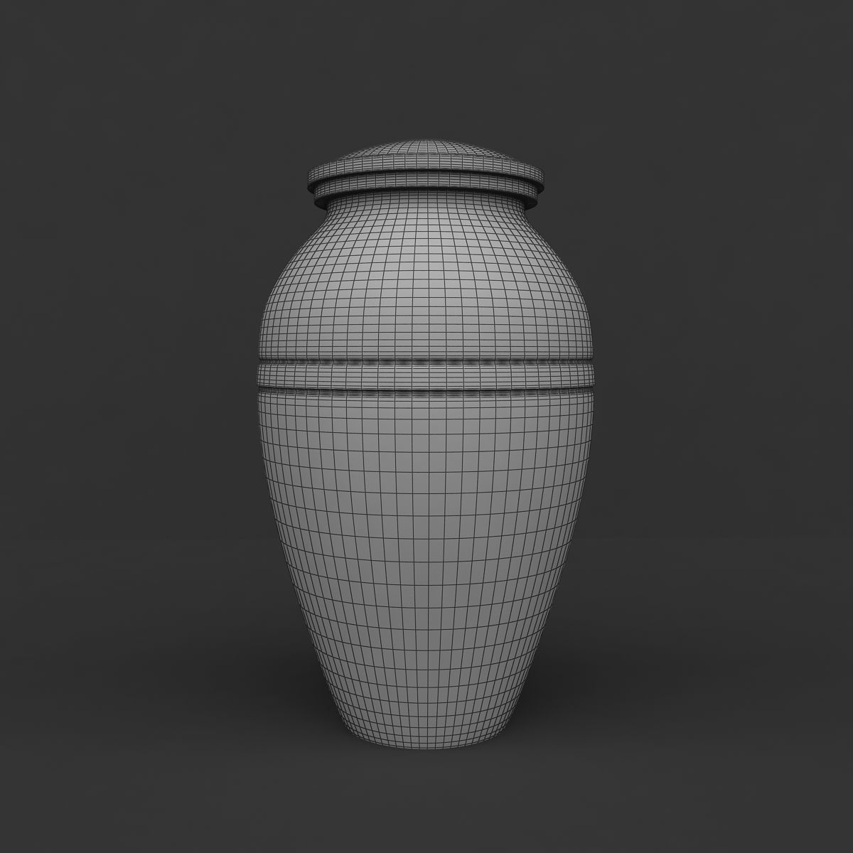 3d Urn golden 3D model | CGTrader
