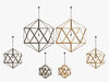 WOODEN POLYHEDRON PENDANT 3D model | CGTrader