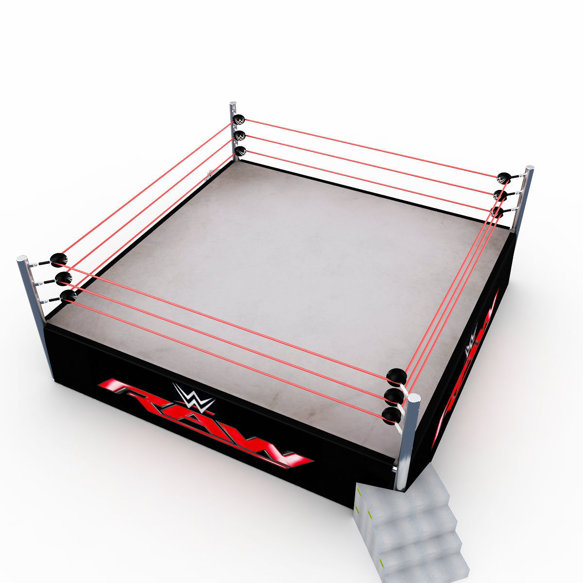 WWE Wrestling Ring 3D model | CGTrader