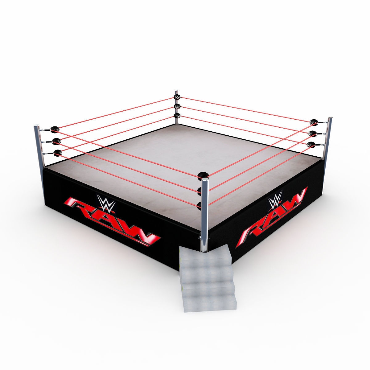 WWE Wrestling Ring 3D model | CGTrader