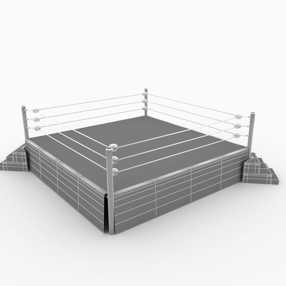 WWE Wrestling Ring 3D model | CGTrader