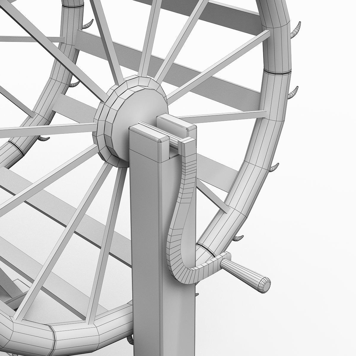 Breaking Wheel 3D model | CGTrader