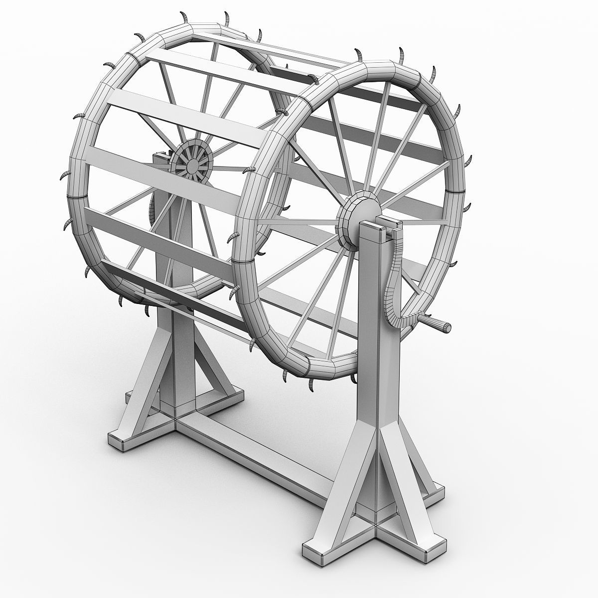 Breaking Wheel 3D model | CGTrader