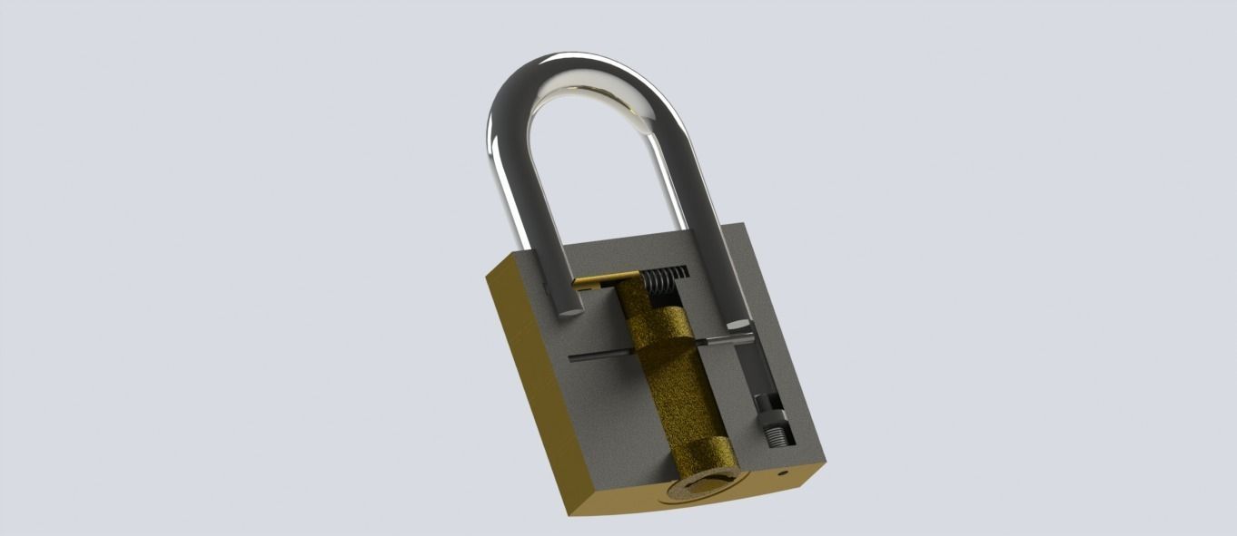 Padlock free 3D model | CGTrader
