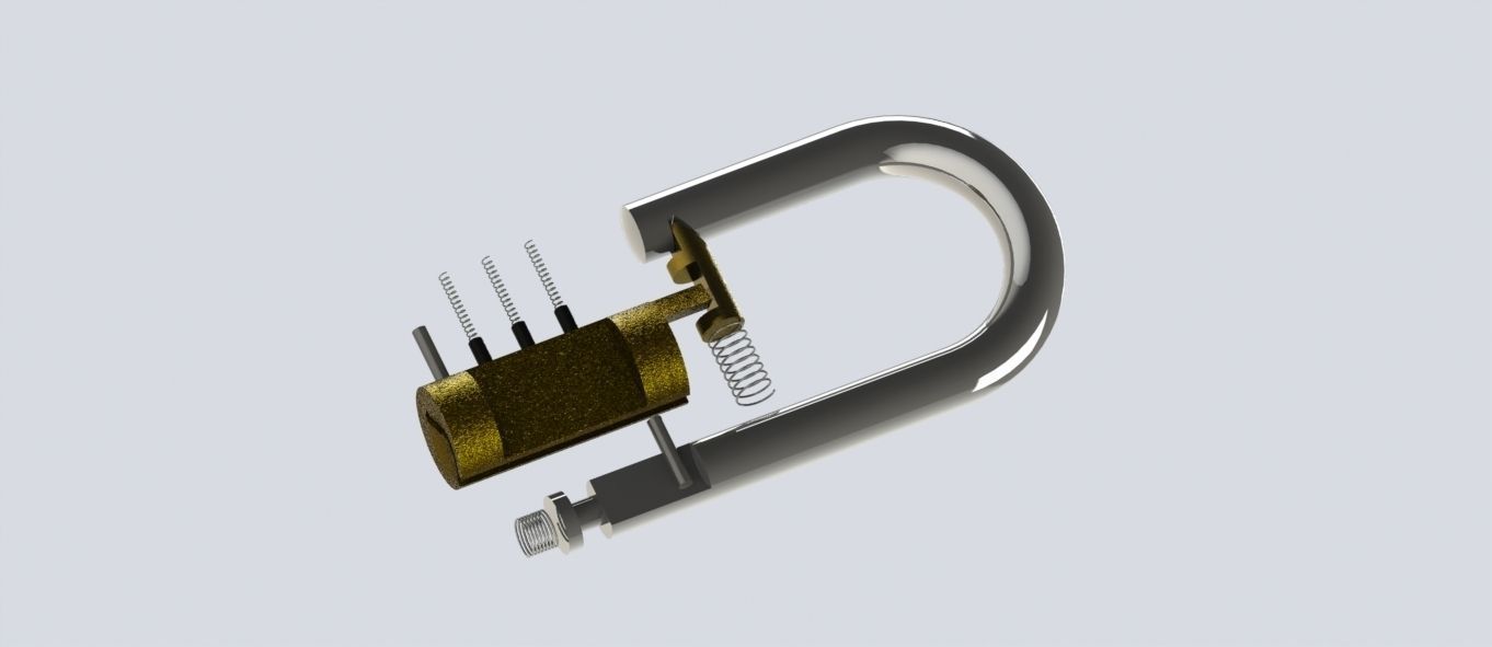 Padlock free 3D model | CGTrader