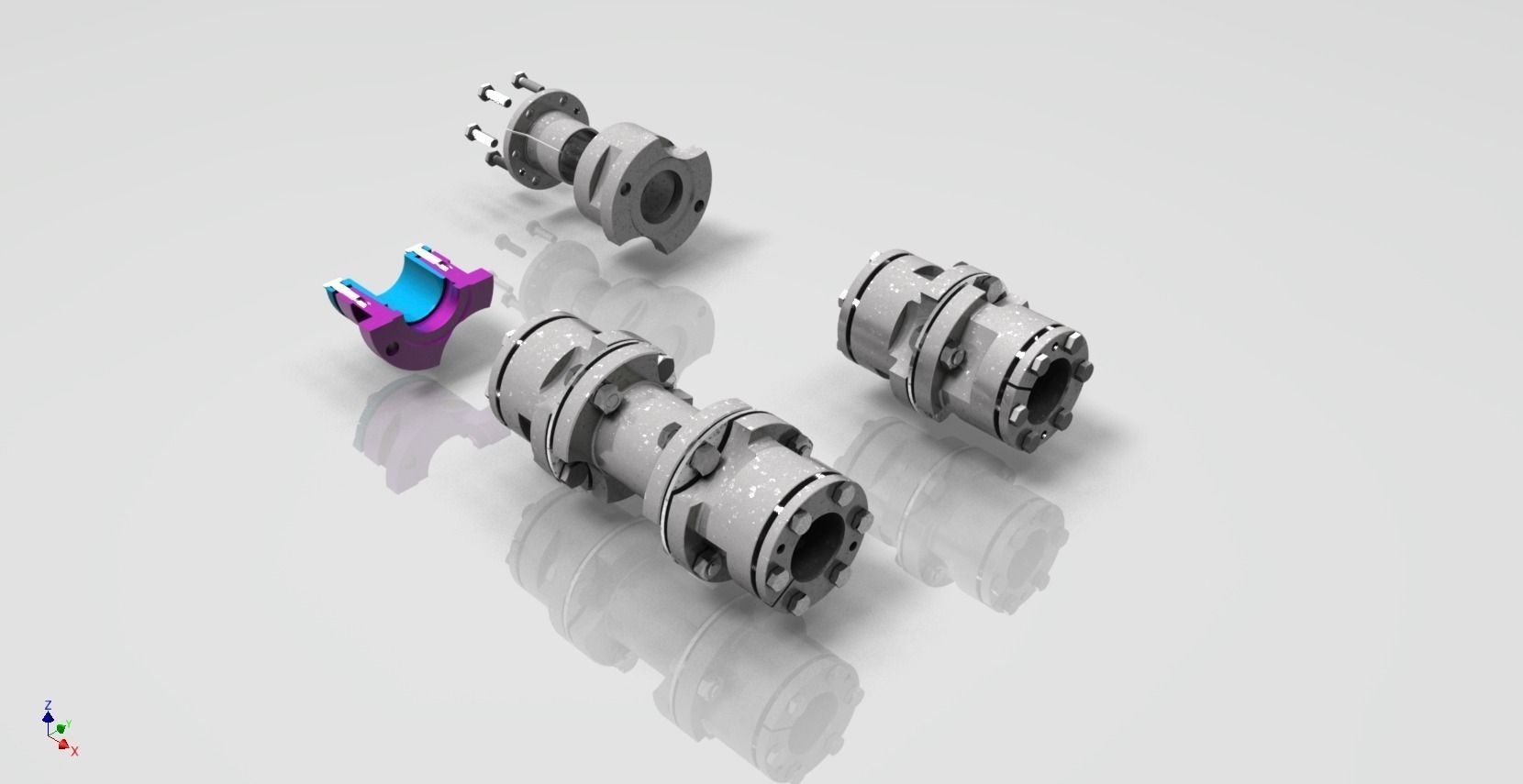 Disc Couplings - Zero Backlash free 3D model | CGTrader