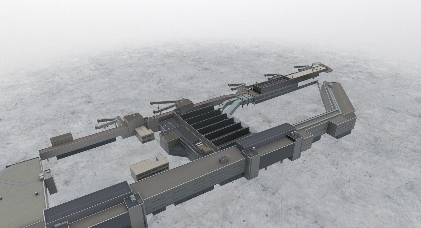 3D model EDDF Terminal 1C VR / AR / low-poly | CGTrader