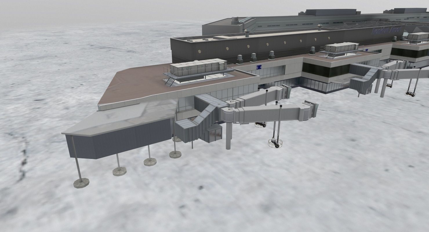 3D model EDDF Terminal 1C VR / AR / low-poly | CGTrader