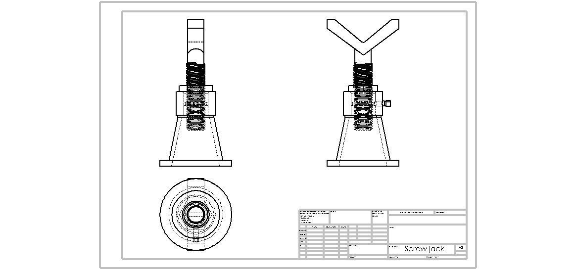 screw jack free 3D model | CGTrader