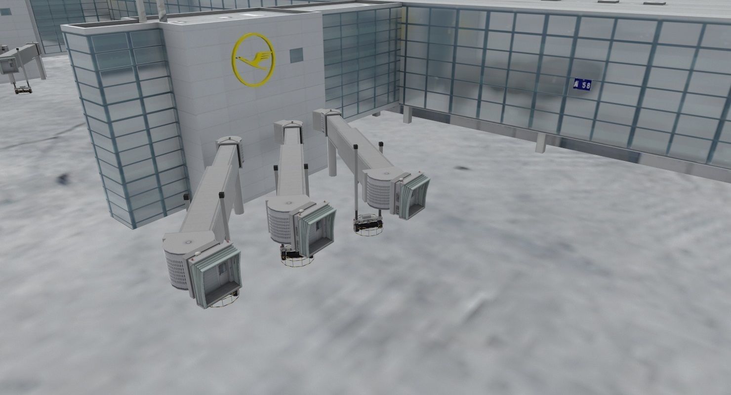 3D model EDDF Terminal 1A VR / AR / low-poly | CGTrader