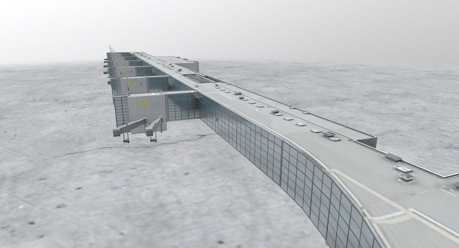 3D model EDDF Terminal 1A VR / AR / low-poly | CGTrader