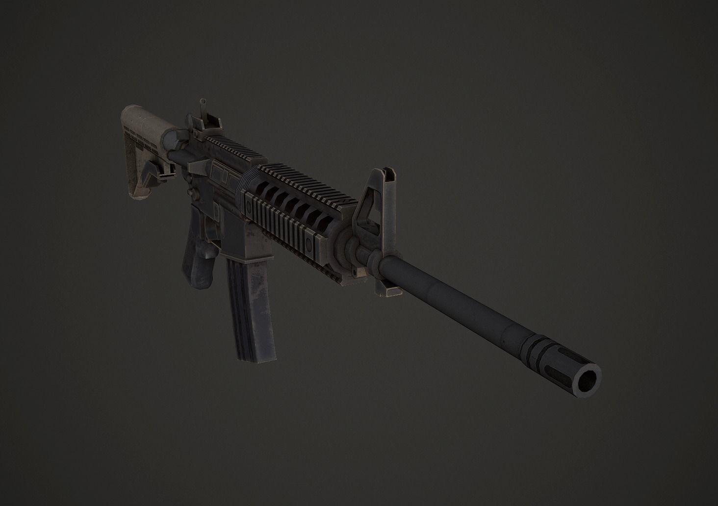 3D model M4A1 Low Poly ar - rifle VR / AR / low-poly | CGTrader