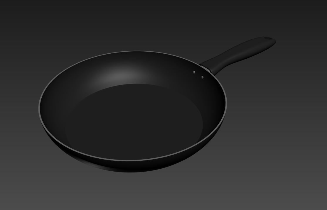 Pan Model frying 3D model | CGTrader
