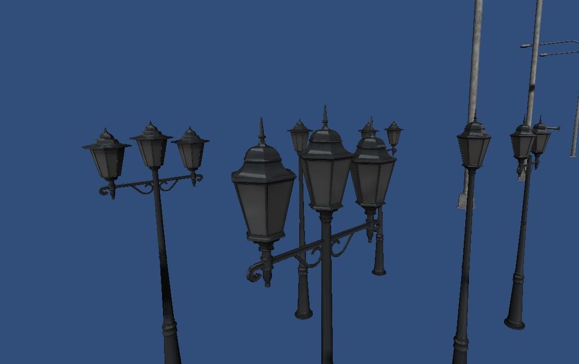 3D model Streetlights collection tv series cover art VR / AR / low-poly ...