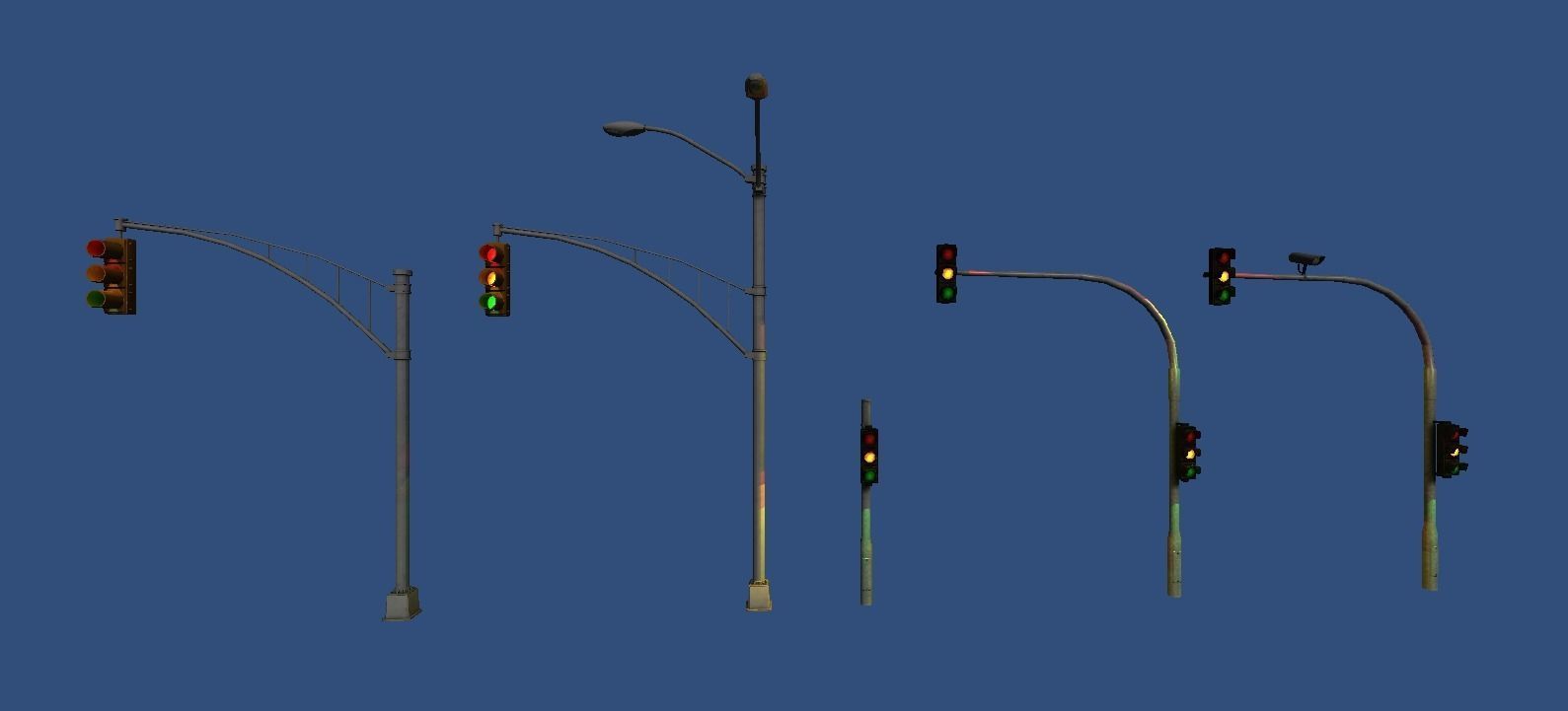 3D model Traffic light collection VR / AR / low-poly | CGTrader