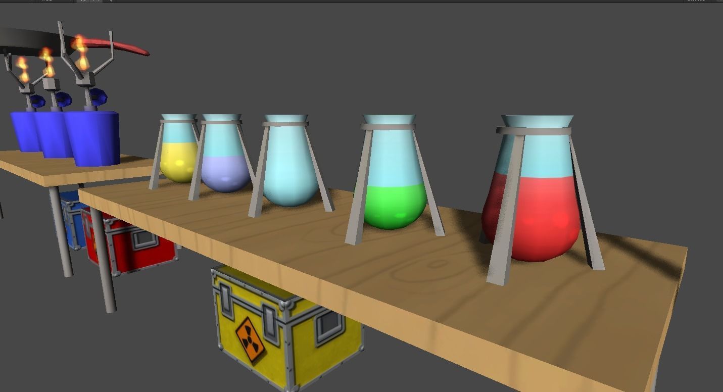 3D model Cartoon lab props VR / AR / low-poly | CGTrader