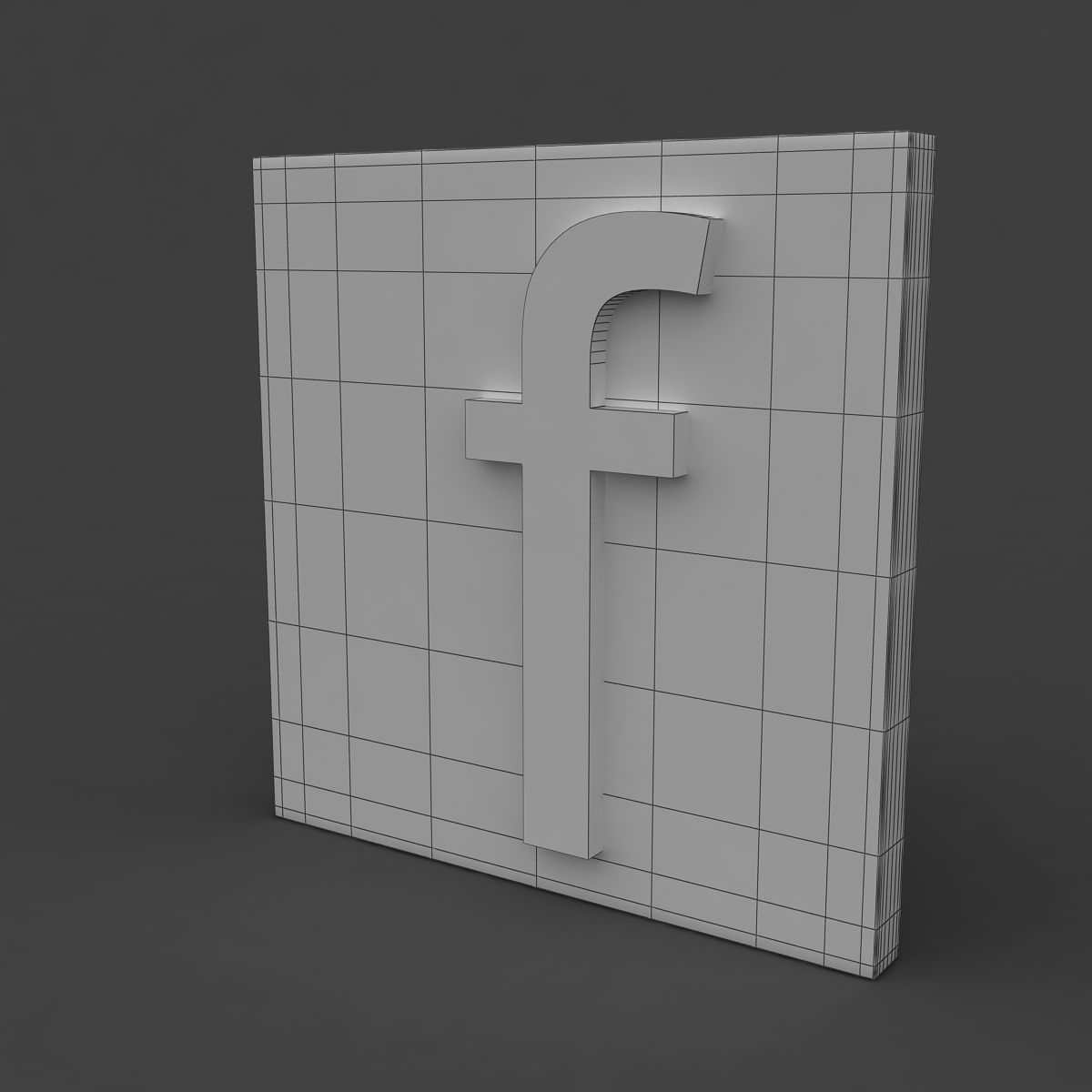 facebook logo 3D model | CGTrader