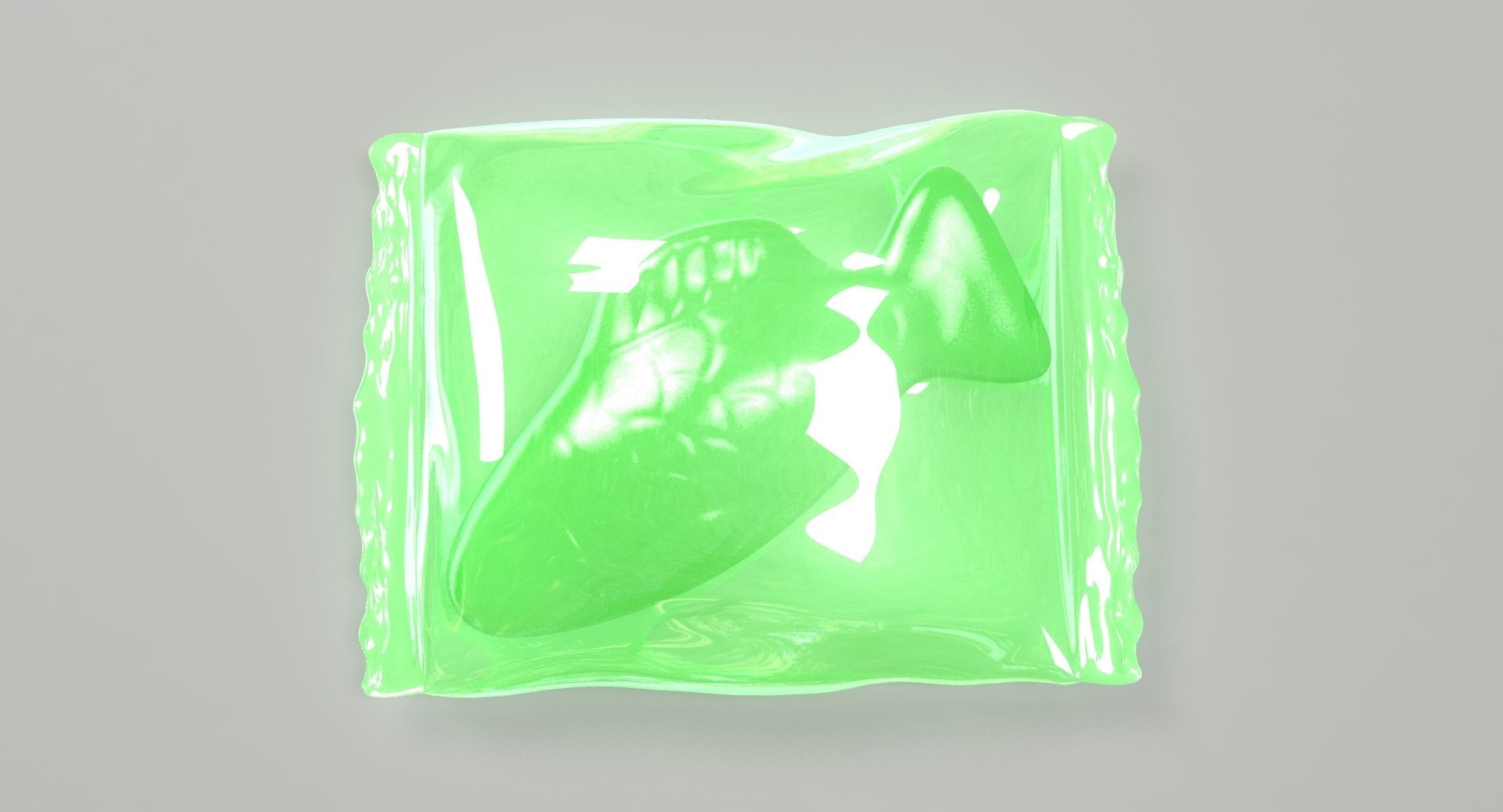 Wrapped Green Fish 3D model 3D model | CGTrader